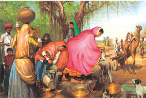 Rajasthani Photo Frame | Rajasthani Painting Fine Art Print - Abstract ...