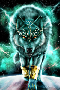 Wolf Poster | Wolf Posters for Room | Unframed | With Self Adhesive ...