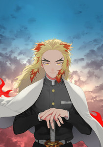 Kimetsu No Yaiba Ufotable Rengoku Kyoujurou Tsuyu Gunjooo S Matte ...