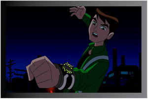 Ben 10 Poster with Frame Gloss Lamination M24 Paper Print - Animation ...