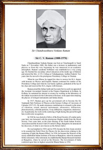 Poster Famous Scientists Sir C. V. Raman sl-12905 (LARGE Poster, 36x24 ...