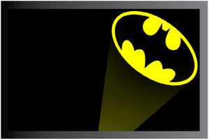 Batman Poster with Frame Gloss Lamination M5 Paper Print - Movies ...