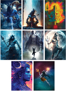 Set of 8 Lord Shiva Poster Model : 023 Wall Stickers Wall Decor Poster ...