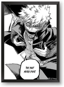 ANIME POSTER FRAME - DABI MY HERO ACADEMIA MANGA PANEL - Black Framed ...