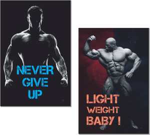 Gym posters for Wall (12 x 18, 300 GSM), Poster for Gym Motivation ...