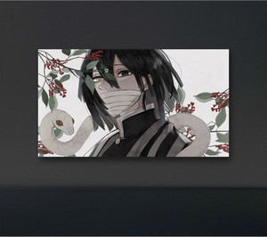 DEMON SLAYER I OBANAI IGURO - SNAKE HASHIRA I 300 GSM POSTER I A3 FRAME ...