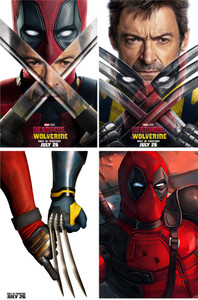 Poster 4 Combo Deadpool & Wolverine Poster for Home Office and Student ...