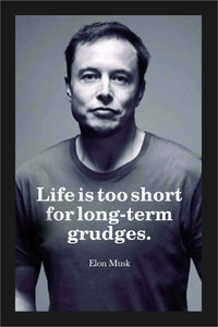 Elon Musk Motivational Poster with A4 Size Frame F-48 Paper Print ...