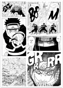 Naruto Anime Shinobi Manga Panel 17 Waterproof Non-tearable Wall ...