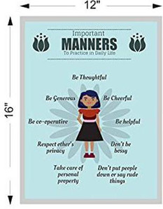 Photojaanic Good manner - Kids learning Charts / Posters for Kids ...