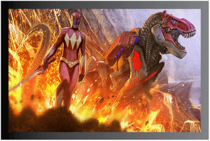 Power Rangers Frame Poster For Room Synthetic Wood Gloss Lamination F7 ...