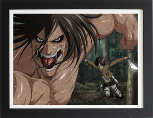 Eren Yeager | Attack on titan Framed Poster | Anime Framed Poster ...