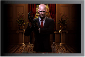 Hitman Game Frame Poster For Room Synthetic Wood Gloss Lamination F2 ...