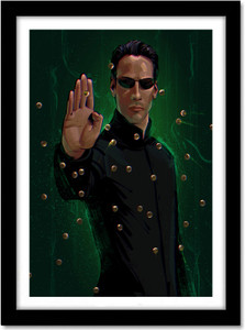 Matrix Movie Framed Poster With Acrylic Sheet For Room & Office Paper ...