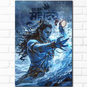 Lord Shiva AI-Enhanced Poster | Mahadev Poster | Hindu God Lord Shiva ...