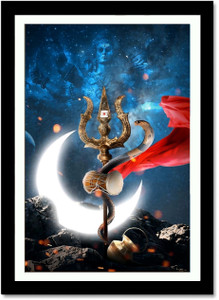 Shiv ji Poster for home and office ,Lord Shiva framed poster for room ...