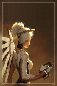 Overwatch Mercy Overwatch Video Game Matte Finish Poster P-15528 Paper ...