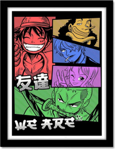 Monkey D luffy Framed Poster For Room & Office ,Anime Framed Poster ...