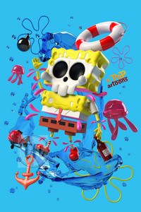 Cartoon Character Posters for Room, Unframed, with Double Sided Tape ...