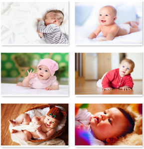 Cute Baby Posters Smiling Baby Wall Poster For Room Decor Paper Print ...
