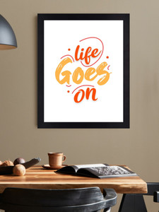 Modern Creative Wall Art Framed Poster Paper Print - Quotes ...