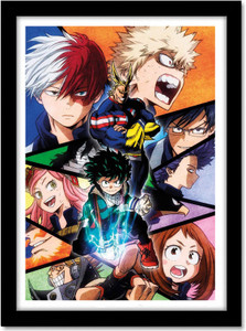 My Hero Academia Deku Frame Japan Actor Framed Poster For Room & Office ...