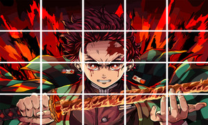 Set of 20 tanjiro collage kit | anime poster of demon slayer | 300 GSM ...
