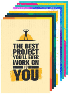 Motivational Poster Quotes Wall Design For Living Room Drawing Room ...