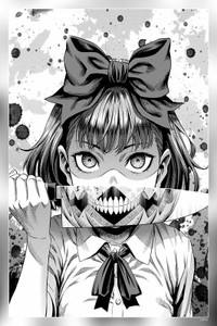 Manga Anime Gore Knife Dark Hd Matte Finish Poster Paper Print ...