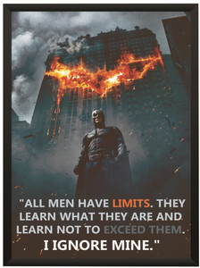 Dark Knight Batman Fire Inpirational Motivational Quote Wall Poster ...