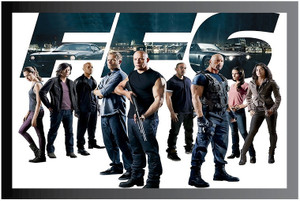 Fast and Furious Movie Frame Poster For Room Synthetic Wood Gloss ...