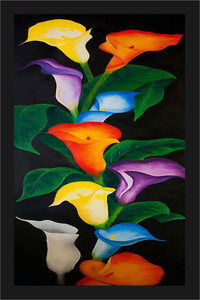 Flower Scenery Nature Poster with A4 Size Frame F-232 Paper Print ...