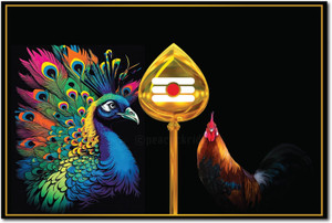 Lord Kandhan I Vel Mayil Seval I Murugan I Wall Poster A3 Fine Art ...