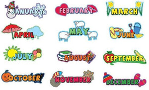 jan feb chart deepart 1393 Multicolour, Matte Vinyl Stickers Printed ...