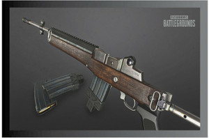 Pubg Game Frame Poster For Room Synthetic Wood Gloss Lamination F5 ...