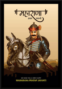 happy maharana pratap jayanti wall poster Fine Art Print - Places ...