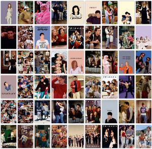 54 Pcs Friends Tv Show Wall Collage Kit - 4 x 6 Inches Posters for Wall ...