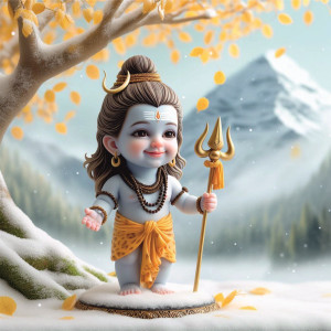 Lord Baby Bal Shiva Ji God Wall Poster For Office,Bedroom,Living Room ...