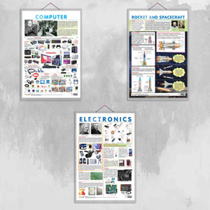 ELECTRONIC, COMPUTER and ROCKET AND SPACECRAFT Chart | Combo of 3 ...