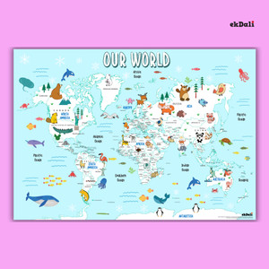 Geography Posters For Kids – Physical Geography Posters – YJCY