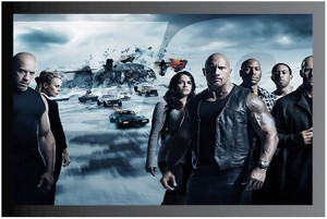 Fast and Furious Movie Frame Poster For Room Synthetic Wood Gloss ...
