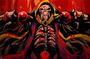 Overlord Anime Ainz Ooal Gown Poster 18 x 12 inch 300 GSM Paper Print ...