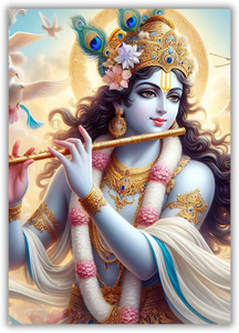Krishna Poster | Krishna Poster | Glossy Paper Poster | A3 Size 12×18 ...