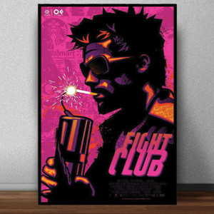 Fight Club Pink Movie Poster for Room & Office 300gsm Matte Paper(13 ...