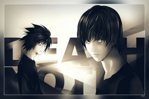 Anime Death Note Lawliet L Yagami Light Matte Finish Poster Paper Print ...