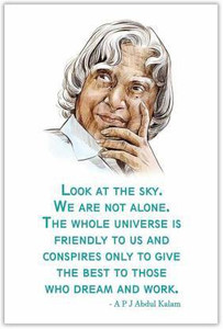 A.P.J Abdul Kalam Motivational Thought Paper Poster Paper Print (18 ...