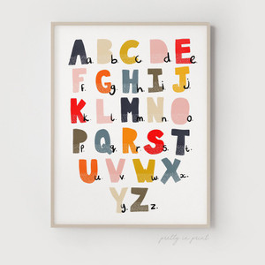 Abcd alphabet chart Poster Multicolor Photo Paper Print Poster ...