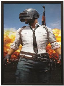 Pubg Video Game Wall Poster With Frame A4 Size Photographic Paper ...