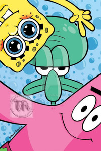 Cartoon Character Posters for Room, Unframed, with Double Sided Tape ...