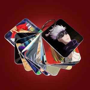 Jujutsu Kaisen Flash 1mm Thick Cards with Snap Key Ring (Set of 12 ...